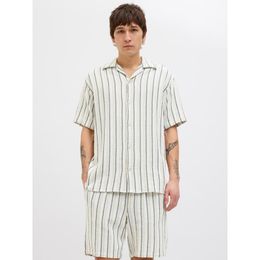 Jack & Jones Jack & Jones Herren Kurzarmhemd &raquo;JORCOBA STRIPE RESORT SHIRT SS SN&laquo; gr&uuml;n XL, N-Gr
