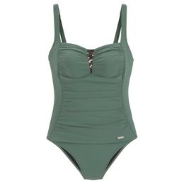 Lascana Damen Lascana Badeanzug mit Pailletten besetzt blau 40, Cup B
