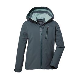 Killtec M&auml;dchen Outdoorjacke &raquo;KOW 169 GRLS JCKT&laquo; Wasserdichte M&auml;dchenjacke, Fleece, verstellbare B&uuml;ndchen, Kinnschutz gr&uuml;n 152