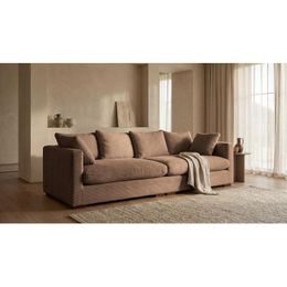 Home Affaire Big-Sofa &raquo;Coray&laquo; extra weich und kuschelig, F&uuml;llung mit Federn und Daunen braun 100% Polyester