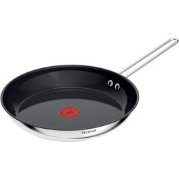 Tefal Bratpfanne &raquo;Nordica, beschichtete Pfanne Induktion, Thermo-Signal-Technologie&laquo; Edelstahl minimalistisches Design, robuster Griff, geeignet f&uuml;r alle 