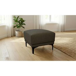 OTTO home Polsterhocker &raquo;Xander&laquo; 1 Stk. tlg. Breite 58 cm, Soft-Touch Chenille, schwarze Metallf&uuml;&szlig;e 90% PES, 10% NY