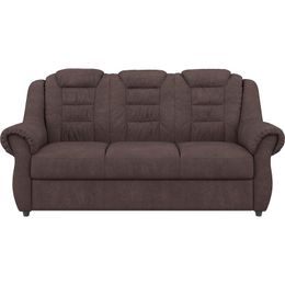 Home Affaire 3-Sitzer &raquo;Boston&laquo; Sofa mit hoher R&uuml;ckenlehne schwarz 100% Polyester