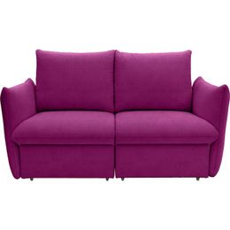 LOOKS by Wolfgang Joop Schlafsofa &raquo;LOOKS XII&laquo; mit Bettfunktion, Kissenoptik, Boxspring-Polsterung pink 92% Polyester, 8% Nylon