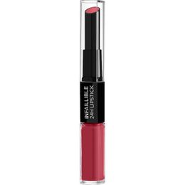 L'Or&eacute;al L'or&eacute;al Paris Damen L'OR&Eacute;AL PARIS Lippenstift &raquo;INFAILLIBLE 2-STEP LIP STICK&laquo; intensive Farbe und strahlender Glanz rosa