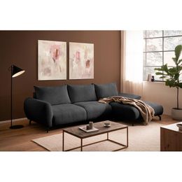 OTTO home Ecksofa &raquo;KELLIE, L-Form, 315 cm, verstellbare Armlehne, Metallf&uuml;&szlig;e,&laquo; wahlweise Recamiere links o. rechts, Chenille-Stoff, hoher Sitzkomfort