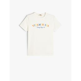 KOTON T-Shirt Jungen Gr&ouml;&szlig;e 116/122 blau / gelb / orange / wei&szlig;