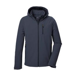 Killtec Herren Softshelljacke &raquo;KOW 92 MN SFTSHLL JCKT&laquo; Wasser- und windabweisend, atmungsaktiv, abnehmbare Kapuze blau L