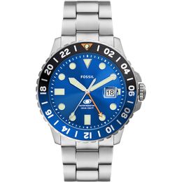 Fossil Uhr Herren Gr&ouml;&szlig;e One Size royalblau / schwarz / silber / wei&szlig;