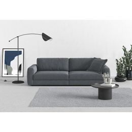 Trendmanufaktur Big-Sofa &raquo;Bourbon Mega, bequem, viel Platz, Breite 264cm,&laquo; extra tiefe Sitzfl&auml;che, wahlweise mit Sitztiefenverstellung bestellbar grau