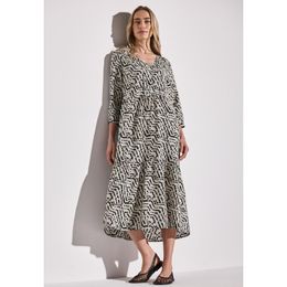 Street One Damen Street One Tunikakleid Sommerkleid mit Volants beige 34, N-Gr