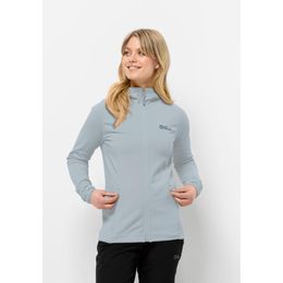 Jack Wolfskin Damen Fleecejacke &raquo;BAISELBERG HOODED FZ W&laquo; mit Kapuze blau XXL (48)