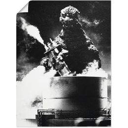 Artland Wandbild &raquo;Godzilla III&laquo; Film 1 Stk. tlg. als Leinwandbild, Poster in verschied. Gr&ouml;&szlig;en schwarz