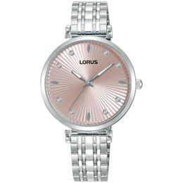 Lorus Damen Lorus Quarzuhr &raquo;Women&laquo; Armbanduhr, Damenuhr, Edelstahlarmband, analog, Glaskristalle silber