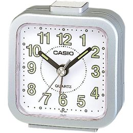 Casio Casio Quarzwecker Wecker, Reisewecker, Leuchtzeiger, Geschenkidee, Schlafzimmer silber