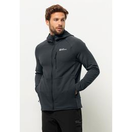Jack Wolfskin Herren Fleecejacke &raquo;KOLBENBERG HOODED FZ M&laquo; mit Kapuze grau S (48)