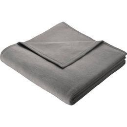 Biederlack Wohndecke &raquo;Cotton Home&laquo; im Uni Design, Kuscheldecke grau Baumwolle, Polyacryl