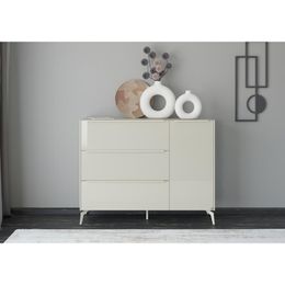 set one by Musterring Sideboard &raquo;Reno&laquo; 1 Stk. tlg. Mit Winkelfu&szlig; in diversen Farben, 109 cm H&ouml;he & Farbauswahl Glas, Holzwerkstoff