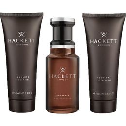 Hackett London Herren Duft-Set &raquo;Hackett ESSENTIAL Gift Set 100ml EdP + SG 100ml + Pen Spray 10ml&laquo; Set blau