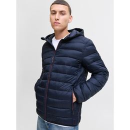 Jack & Jones Jack & Jones Herren Steppjacke &raquo;JJEBRADLEY LIGHT PUFFER HOOD NOOS&laquo; mit Kapuze blau S