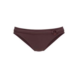 s.Oliver Damen s.Oliver Bikini-Hose &raquo;Rome&laquo; mit Zierg&uuml;rtel braun 38, N-Gr
