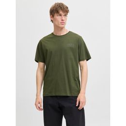 Jack & Jones Jack & Jones Herren Rundhalsshirt &raquo;JJECORP mit Logo-Print und klassischem Rundhals&laquo; Baumwolle, regular fit XS
