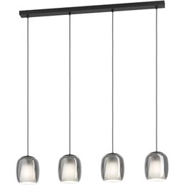 Eglo H&auml;ngeleuchte &raquo;CIAMPINO Pendellampe - Stahl - E27 - 4X28W - IP20&laquo; E27 1 Stk. H&auml;ngelampe, Deckenlampe, Wohnzimmer, Esszimmer, L97,5 x B15 x H110 cm