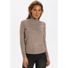 Saint Tropez Damen Rollkragenpullover &raquo;J2046, MilaSZ Rollneck&laquo; Viskosemischung, Classic fit braun XS