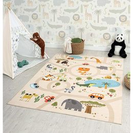 the carpet Teppich &raquo;Happy Life&laquo; rechteckig 4 mm H&ouml;he Life Kinderzimmer Teppich Spielteppich pflegeleicht beige Polyester