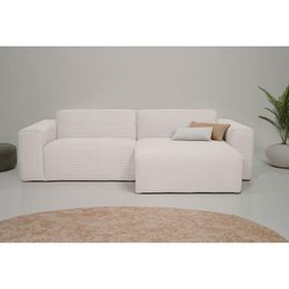 OTTO home Ecksofa &raquo;Koa, 228 cm, L-Form, Modulsofa in Cord, Chenille, Struktur, Webstoff&laquo; Designsofa, weicher Lounge-Sitzkomfort, Welleunterfederung, 