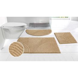 OTTO home Badematte &raquo;Ognon, Scandi, Boho, modernes Muster&laquo; H&ouml;he 15 mm rutschhemmend beschichtet fu&szlig;bodenheizungsgeeignet schnell trocknend 