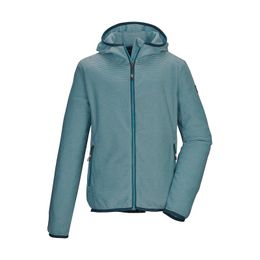 Killtec Jungen Fleecejacke &raquo;KOW 246 BYS FLC JCKT&laquo; Gestreifte Kinder Fleecejacke mit Kapuze, Kinnschutz und Taschen 152