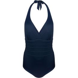 MAGIC BODYFASHION Damen MAGIC BODYFASHION Badeanzug &raquo;Shaping Halter Swimsuit&laquo; mit Shaping-Einsatz blau M, N-Gr