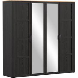 FORTE Kleiderschrank &raquo;Bohol&laquo; H&ouml;he 214 cm, Spiegelt&uuml;re, SoftClose