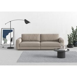 Trendmanufaktur Big-Sofa &raquo;Bourbon Mega, bequem, viel Platz, Breite 264cm,&laquo; extra tiefe Sitzfl&auml;che, wahlweise mit Sitztiefenverstellung bestellbar grau