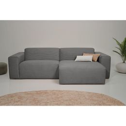 OTTO home Ecksofa &raquo;Koa, 228 cm, L-Form, Modulsofa in Cord, Chenille, Struktur, Webstoff&laquo; Designsofa, weicher Lounge-Sitzkomfort, Welleunterfederung, 