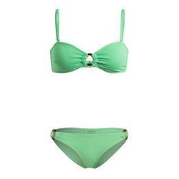 Roxy Damen Bandeau-Bikini &raquo;Color Jam&laquo; gr&uuml;n M, Cup B