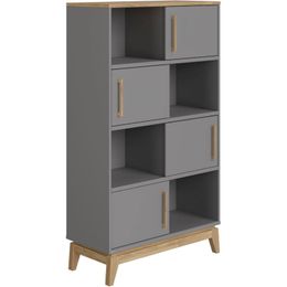 Paidi Standregal &raquo;STIENE in Beige oder Grau, 8 F&auml;cher, 4 Schiebet&uuml;ren mit Soft-Close&laquo; B/H/T ca. 95/161/40cm, modernes und langlebiges Regal mit 