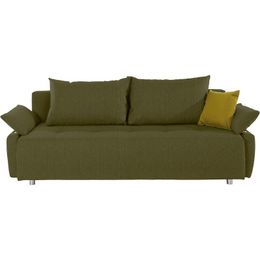 Collection AB Schlafsofa &raquo;, 3-Sitzer, Funtastic&laquo; inkl. Bettfunktion, Bettkasten, Federkern, Frei im Raum stellbar Zierkissen: 100% Polyester;Struktur 