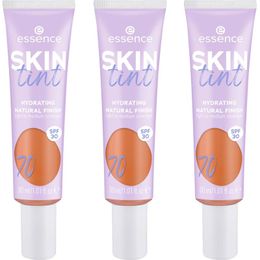 Essence Damen Foundation &raquo;SKIN tint&laquo; mit veganen Inhaltsstoffen braun