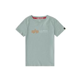 Alpha Industries Jungen T-Shirt &raquo;Alpha Label T-Shirt K&laquo; gr&uuml;n 14