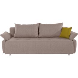 Collection AB Schlafsofa &raquo;, 3-Sitzer, Funtastic&laquo; inkl. Bettfunktion, Bettkasten, Federkern, Frei im Raum stellbar Zierkissen: 100% Polyester;Struktur 