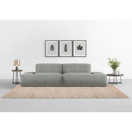 Trendmanufaktur Big-Sofa &raquo;Braga, toller Sitzkomfort, Designsofa&laquo; in moderner Optik, mit hochwertigem Kaltschaum grau 100% Polyester