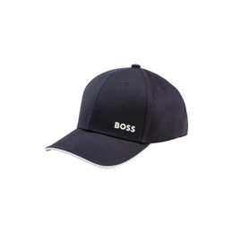 BOSS Green Damen BOSS Green Baseball Cap &raquo;Cap-Bold&laquo; mit kontrastfarbener Unterseite, Unisex blau