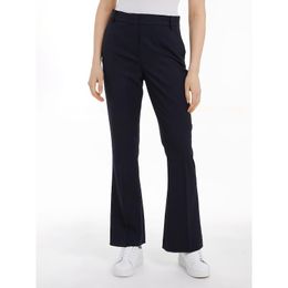 Tommy Hilfiger Damen Webhose &raquo;CORE FLARED PANT&laquo; mit Logo-Flagge blau 46, N-Gr