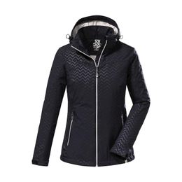 Killtec Damen Softshelljacke &raquo;KOS 176 WMN SFTSHLL JCKT&laquo; Wasserabweisende, atmungsaktive Softshelljacke mit All Over-Print blau 36
