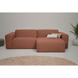 OTTO home Ecksofa &raquo;Koa, 228 cm, L-Form, Modulsofa in Cord, Chenille, Struktur, Webstoff&laquo; Designsofa, weicher Lounge-Sitzkomfort, Welleunterfederung, 
