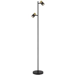Globo LIGHTING Stehlampe &raquo;BRISBON&laquo; GU10 1 Stk. Stehleuchte, Wohnzimmer, Flur, Wohnbereich schwarz