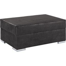 Collection AB Hocker &raquo;John&laquo; Frei im Raum stellbar, wahlweise mit Federkern schwarz Luxus-Microfaser 2 (100% Polyester);Microfaser PRIMABELLE (100% 