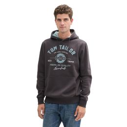 Tom Tailor Herren Tom Tailor Kapuzensweatshirt, mit Kapuze grau S